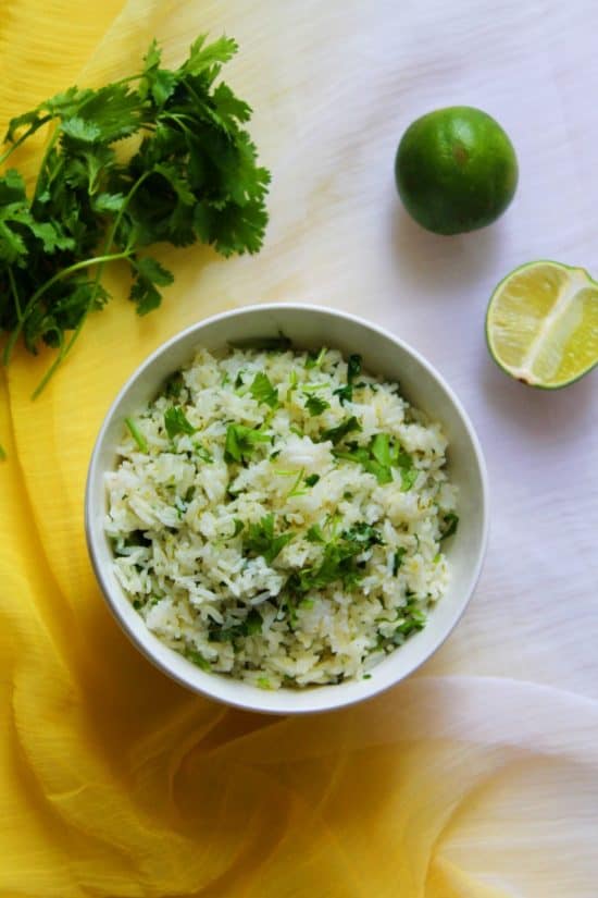 Instant Pot Cilantro Lime Rice - Living Smart And Healthy