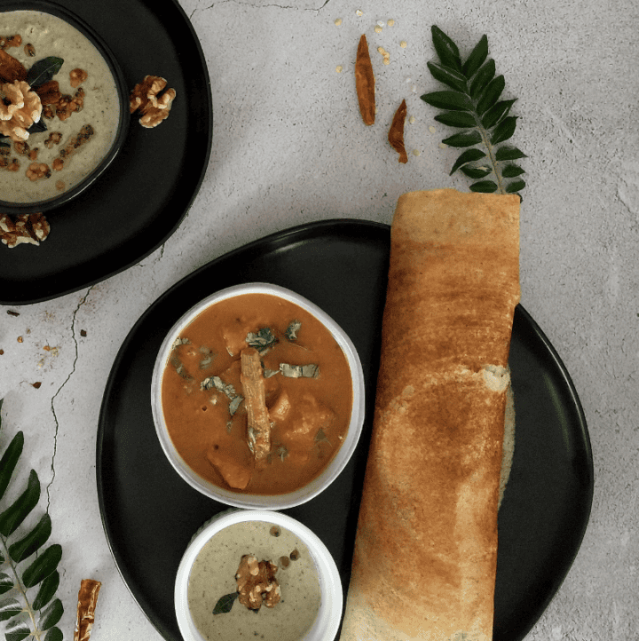 Nav Dhan Masala Dosa | No rice Dosa - Living Smart And Healthy