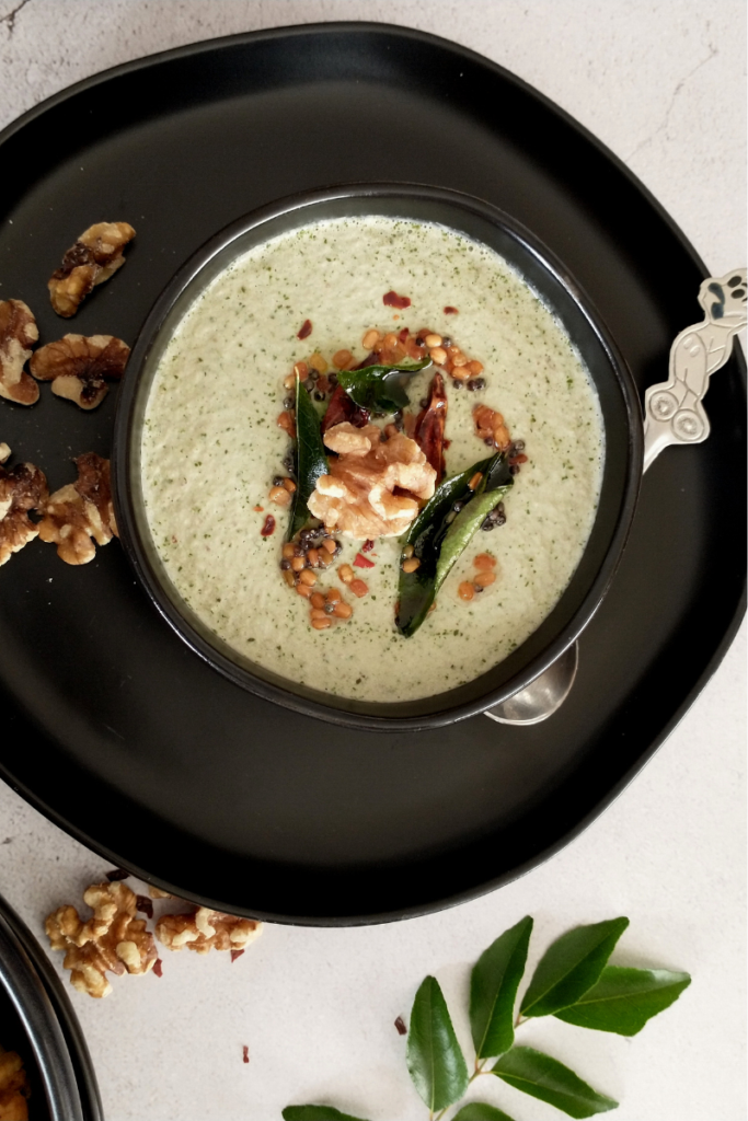 Coconut Chutney with Walnuts - Living Smart And Healthy