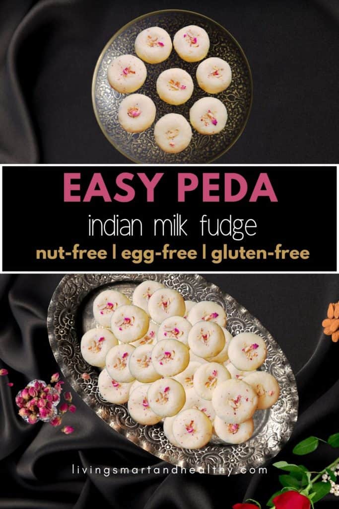 Peda Recipe | Peda recipe with Milk Powder - Living Smart And Healthy
