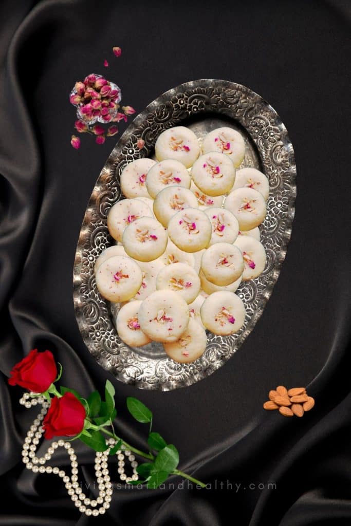 Easy Peda [Indian Milk Fudge] - Living Smart And Healthy