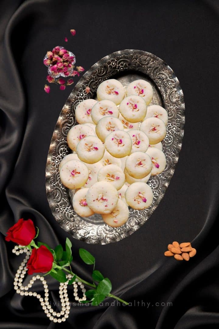 Easy Peda [Indian Milk Fudge] - Living Smart And Healthy