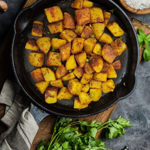Easy Jeera Aloo Recipe [Indian Cumin Potatoes] - Living Smart And Healthy