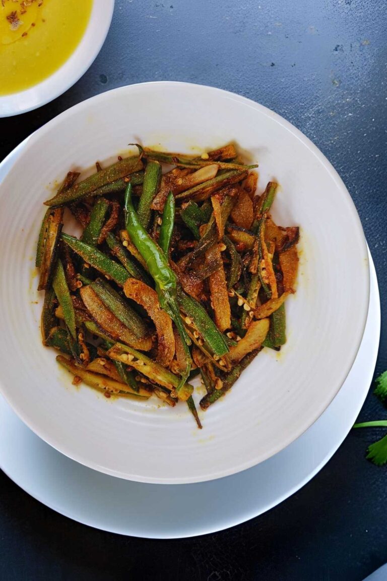 Quick Bhindi Fry | Indian Okra Stir Fry - Living Smart And Healthy
