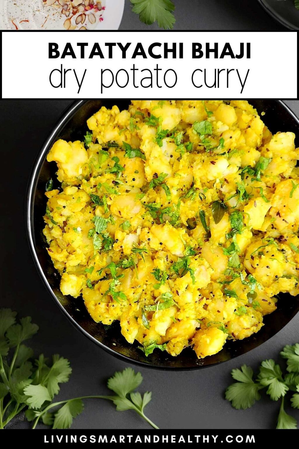 Easy Batata Bhaji [Maharashtrian Batatyachi Bhaji] - Living Smart And ...