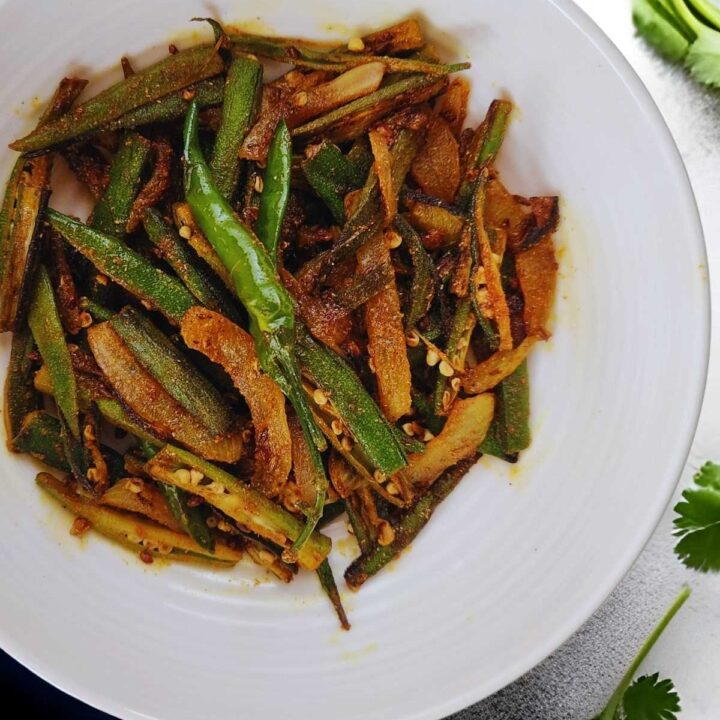 Quick Bhindi Fry | Indian Okra Stir Fry - Living Smart And Healthy