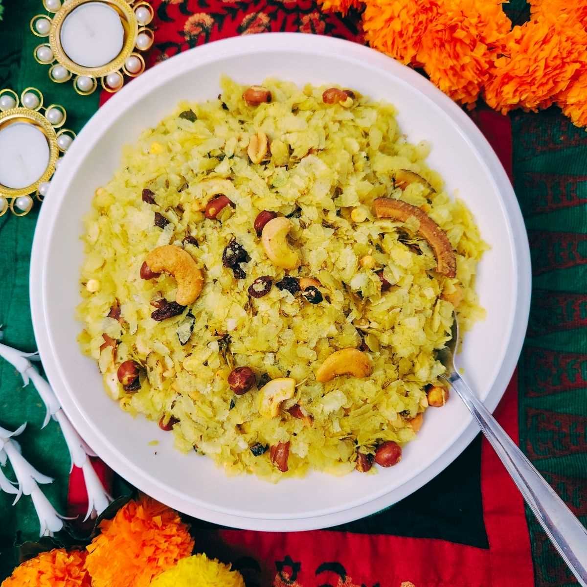 Poha Chivda | Chivda Recipe 2 Ways | Namkeen Snack - Living Smart And ...