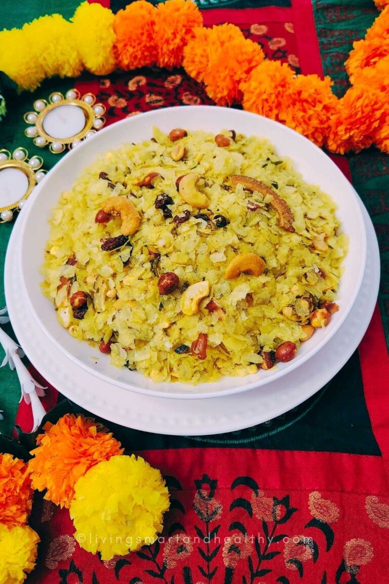 Poha Chivda | Chivda Recipe 2 Ways | Namkeen Snack - Living Smart And ...