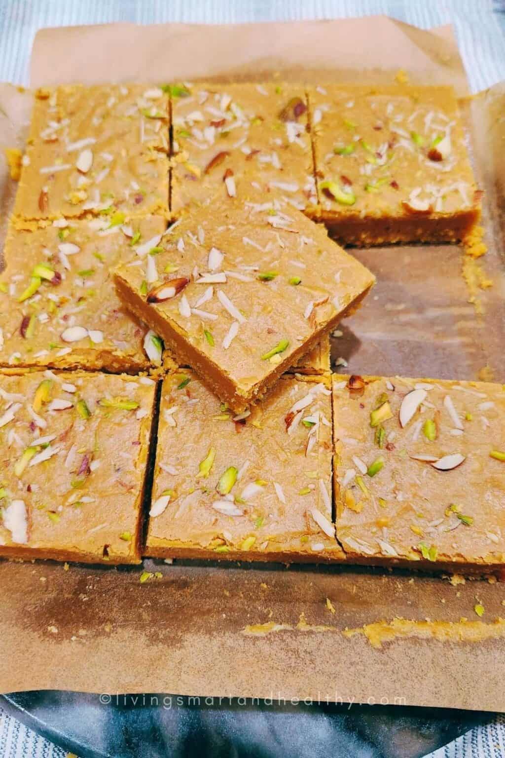 Besan Burfi Recipe | Easy Besan Ki Barfi