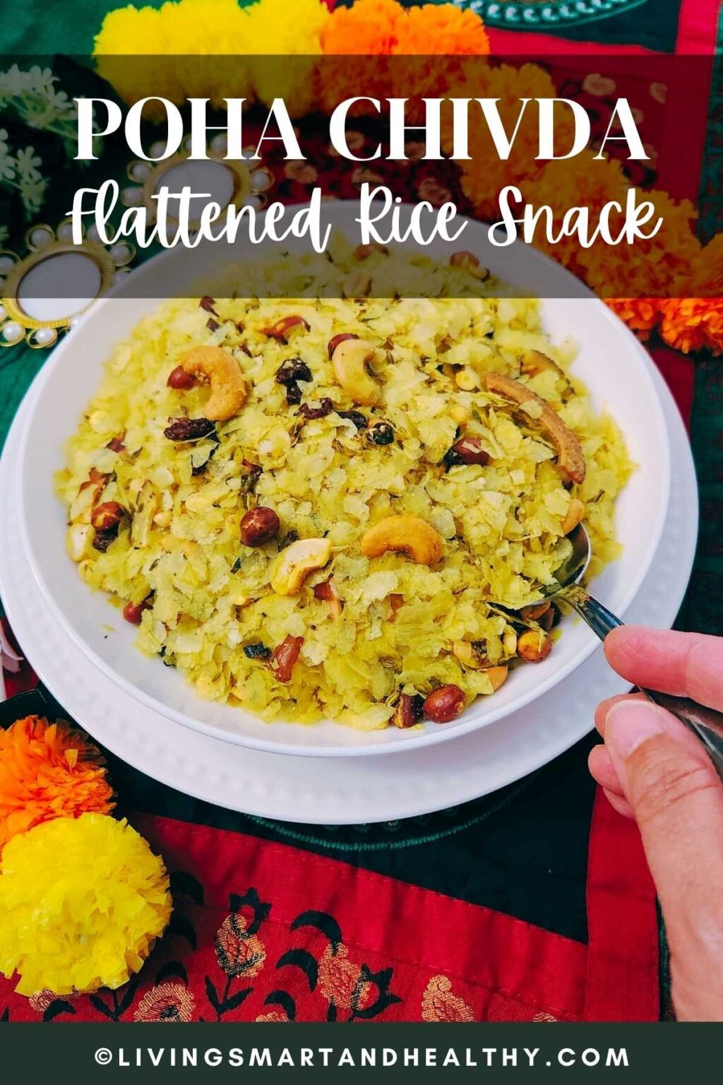 Poha Chivda | Chivda Recipe 2 Ways | Namkeen Snack - Living Smart And ...