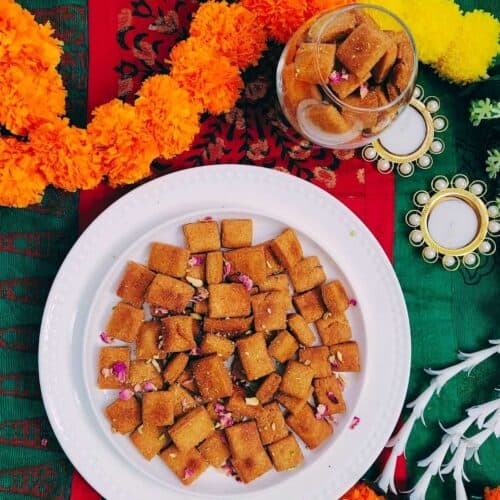 Easy Whole Wheat Shakarpara Recipe (Shakarpali) - Living Smart And Healthy