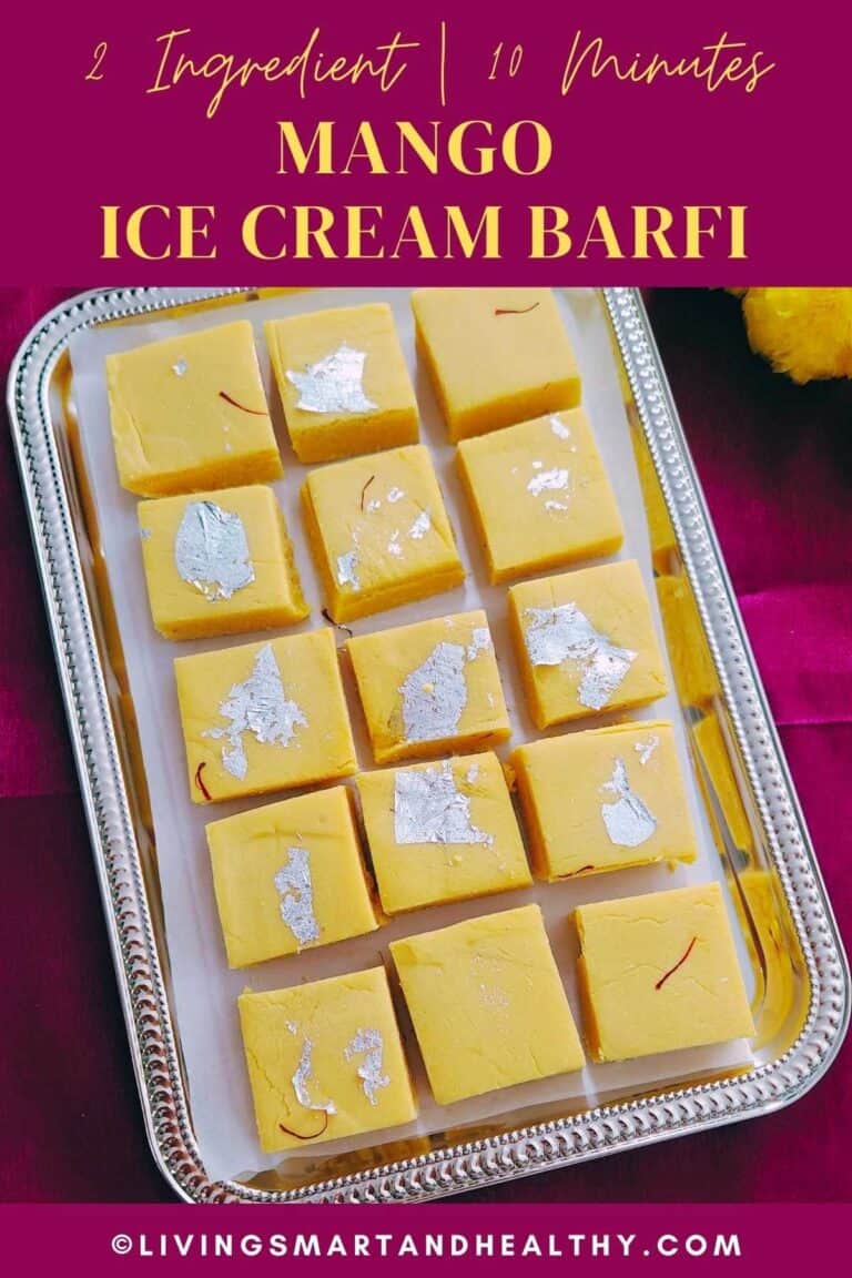 2-Ingredient Mango Ice Cream Barfi