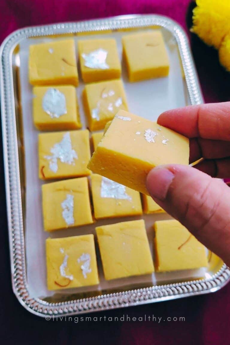 2-Ingredient Mango Ice Cream Barfi