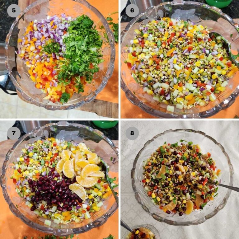Sprouts Salad Recipe - Living Smart And Healthy