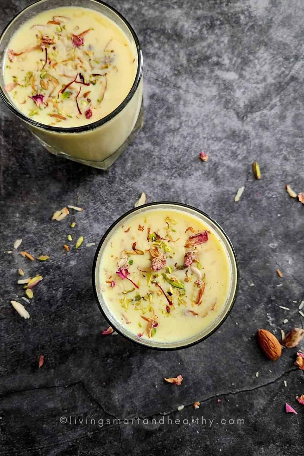 Badam Doodh | Badam Milk Recipe