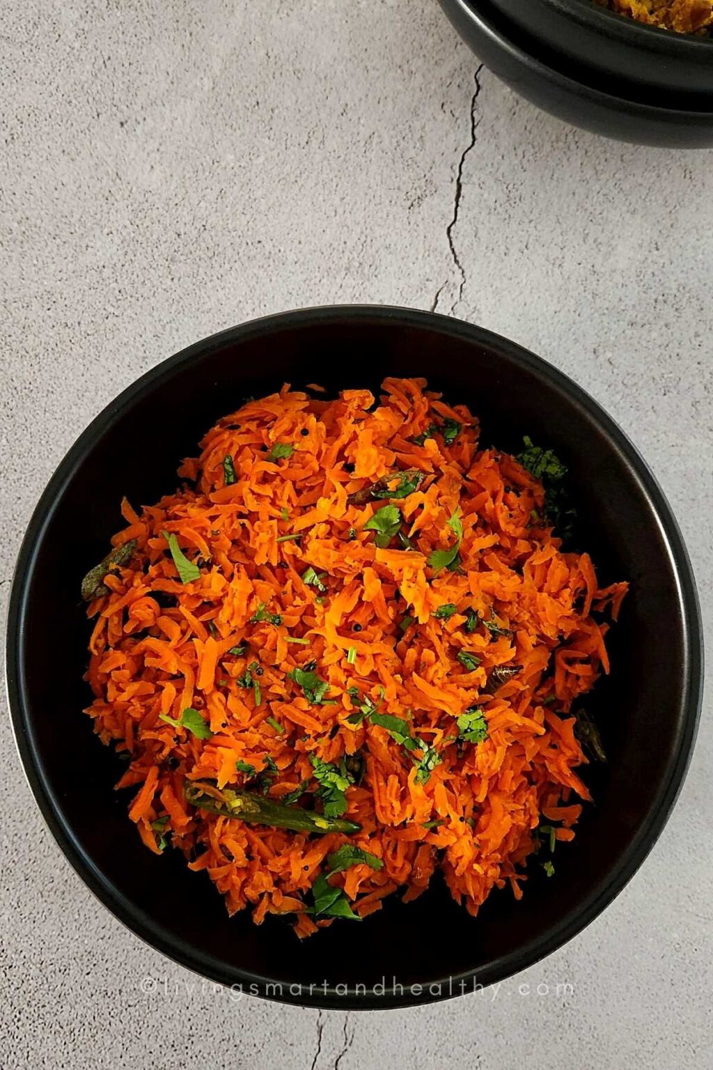 Indian Carrot Stir Fry Recipe | Gajar No Sambharo - Living Smart And ...