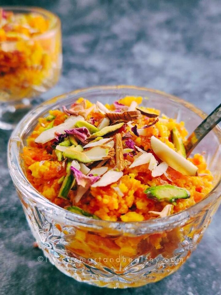 Gur Ka Halwa Recipe | Sooji Halwa with Jaggery - Living Smart And Healthy