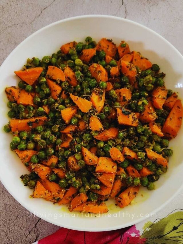 Easy Hare Matar Ki Sukhi Sabji [Peas Recipe Indian] - Living Smart And ...