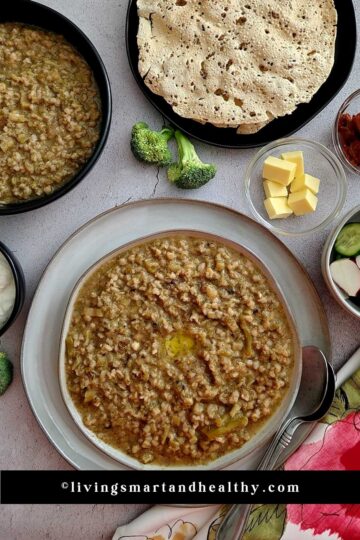 Broccoli Brown Rice Khichdi Recipe - Living Smart And Healthy