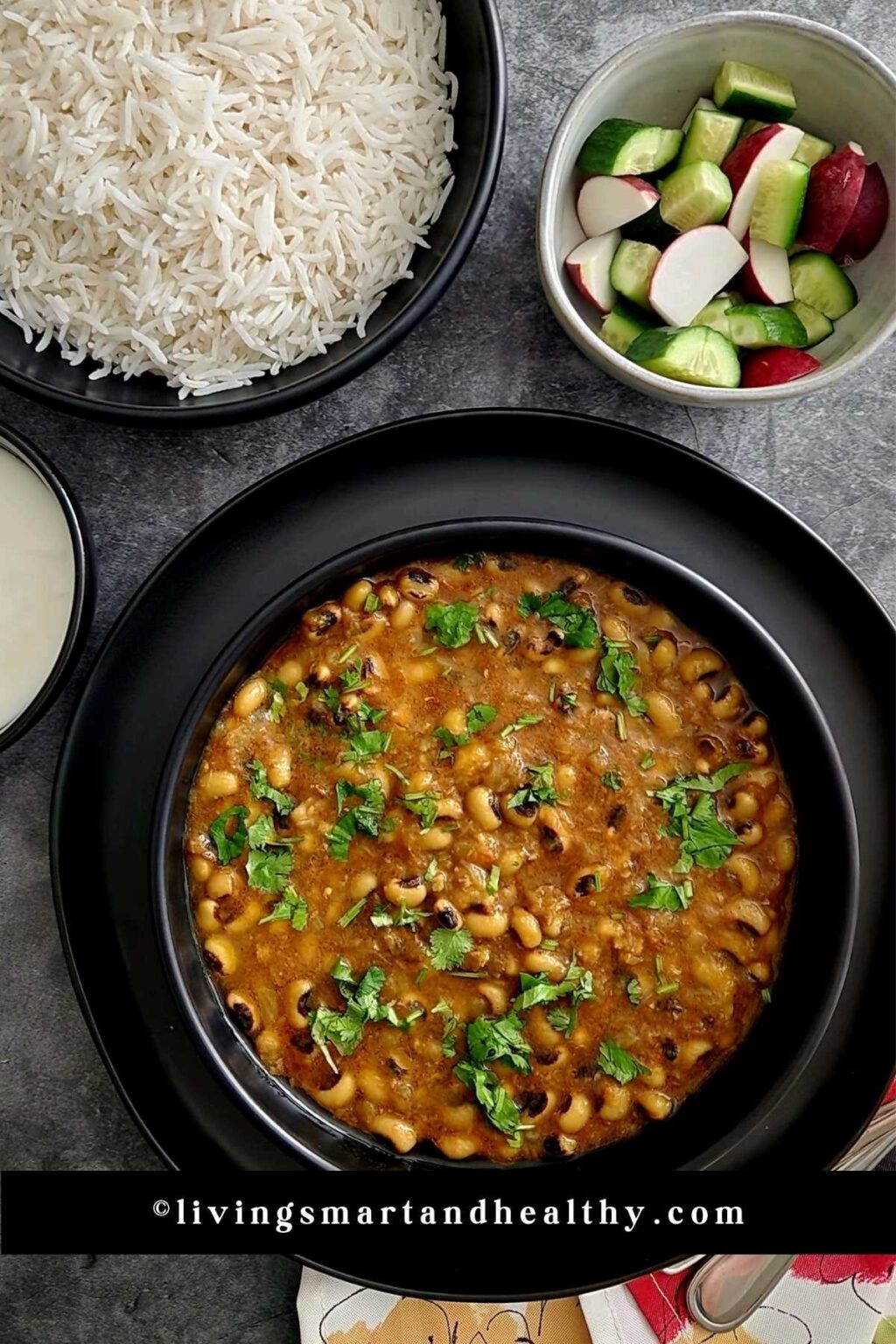 Lobia | Lobia Dal | Black Eyed Peas Curry - Living Smart And Healthy
