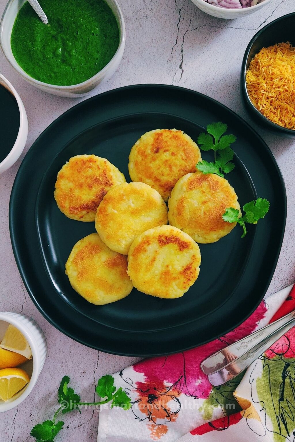 Ragda Pattice Recipe | Mumbai Street Style Chaat - Living Smart And Healthy