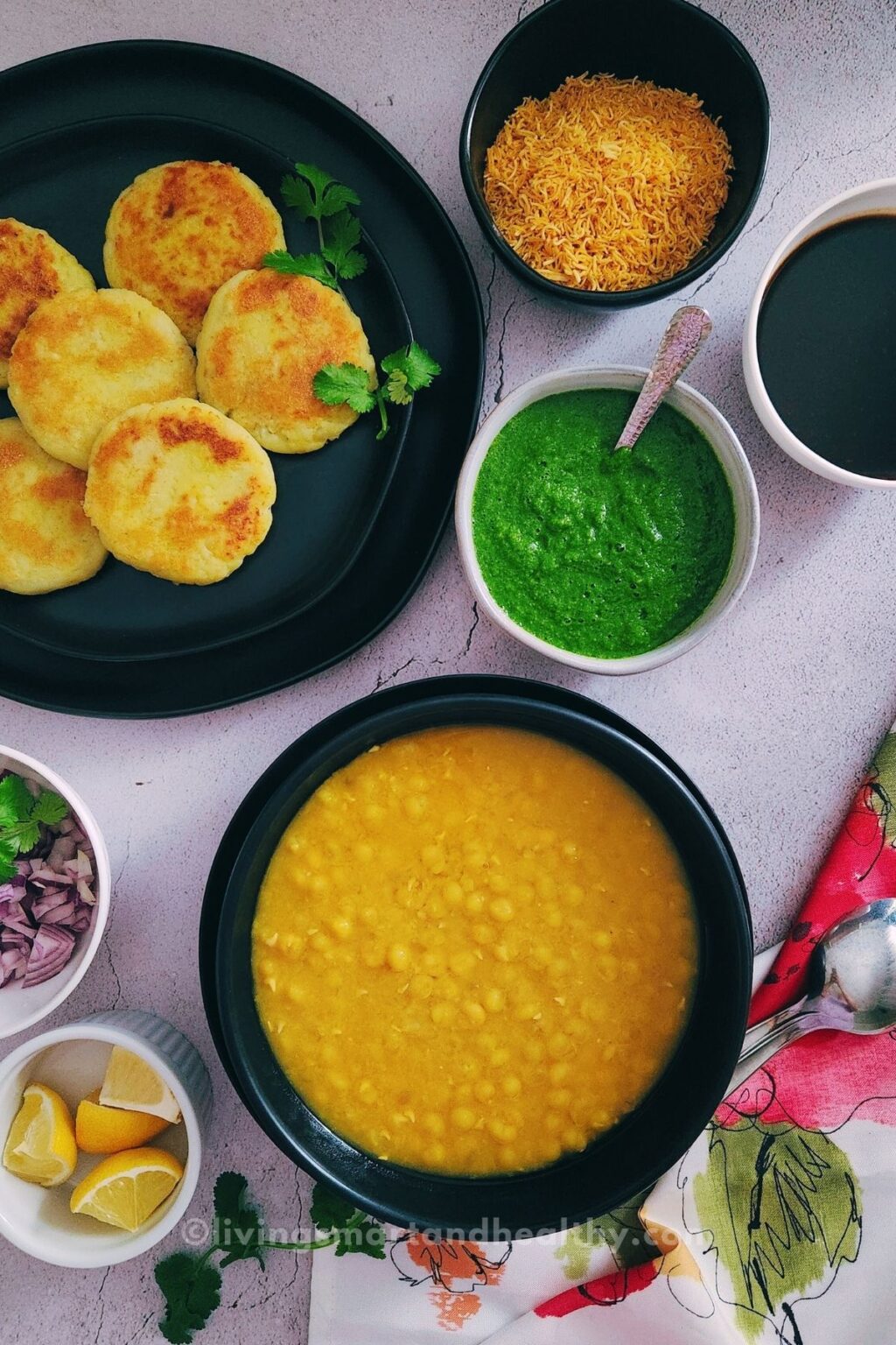 Ragda Pattice Recipe | Mumbai Street Style Chaat - Living Smart And Healthy