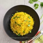 Turmeric Rice Recipe | Indian Yellow Rice - Living Smart And Healthy