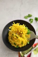 Turmeric Rice Recipe | Indian Yellow Rice - Living Smart And Healthy