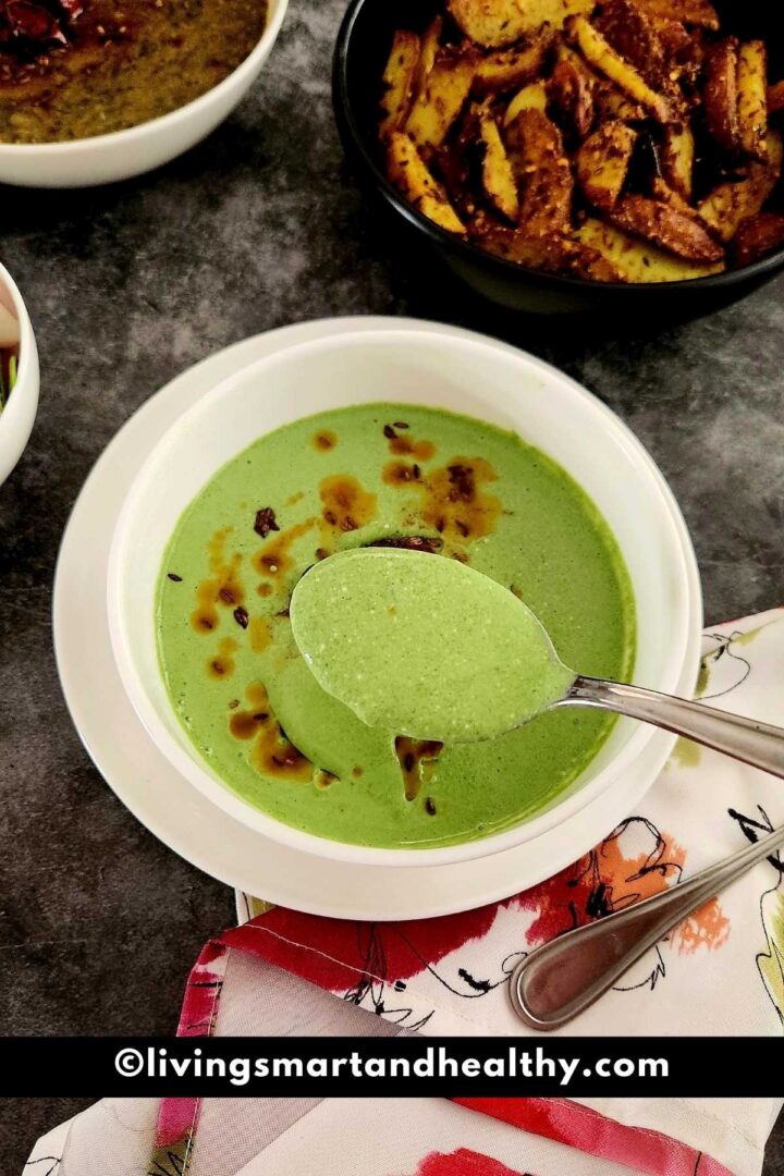 Bathua Raita | Chenopodium Yogurt Dip - Living Smart And Healthy