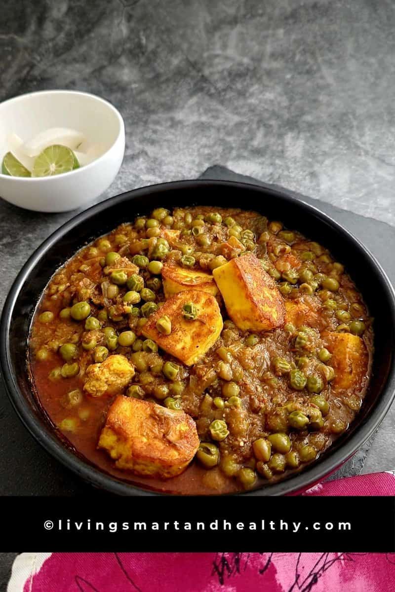 Matar Paneer Recipe [Mutter Paneer] - Living Smart And Healthy