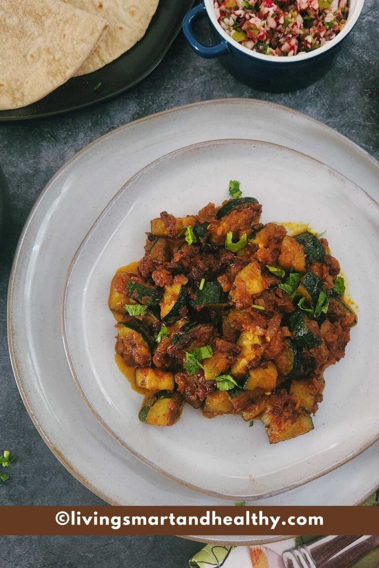 Quick Zucchini Sabzi Using Homemade Bhuna Masala | Indian Zucchini ...
