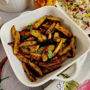 Arbi Fry (Pan Fried Crispy Taro Roots)