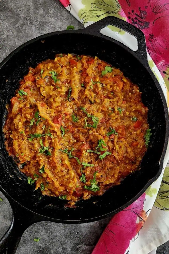 Baingan Bharta - Roasted Eggplant Mash