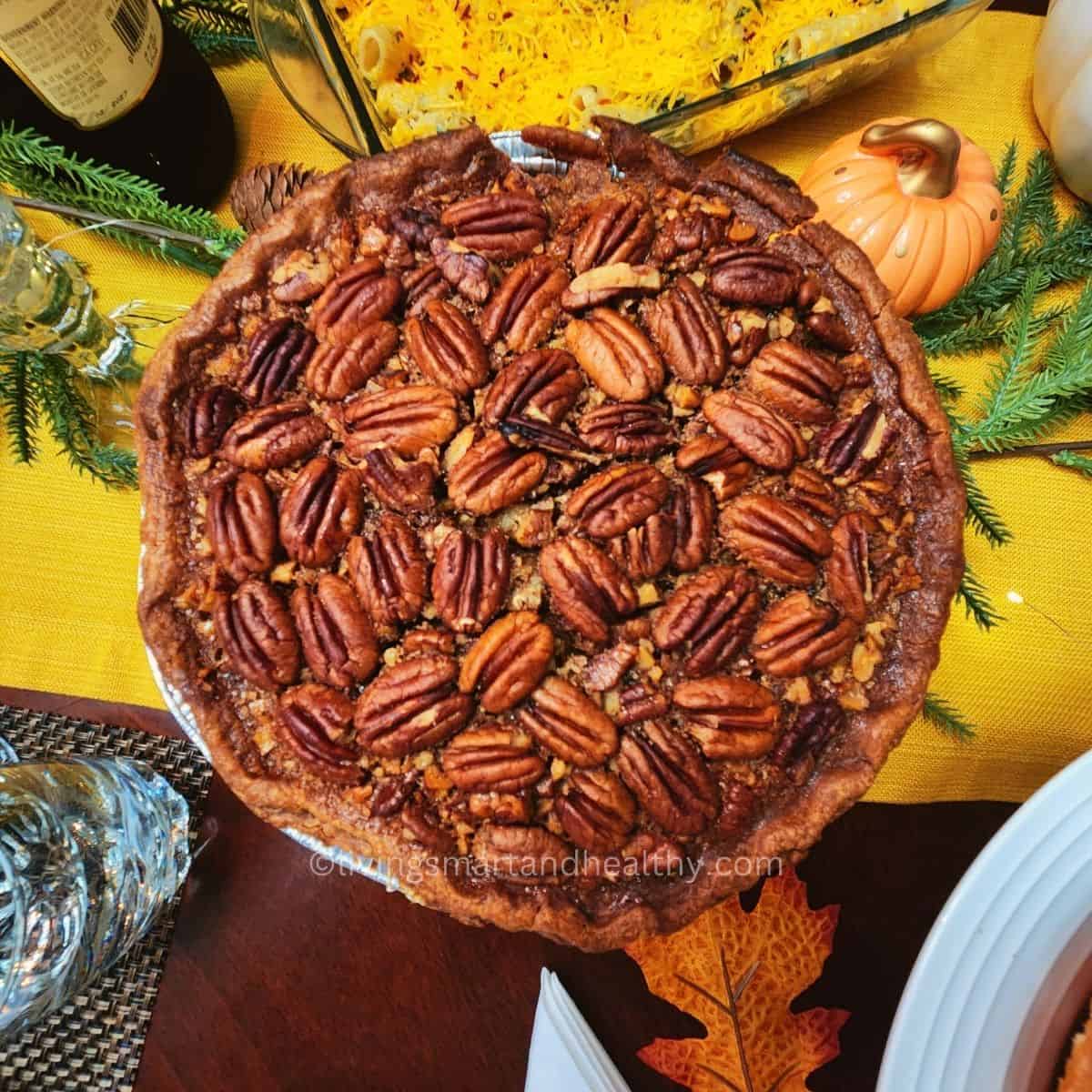 Maple Pecan Pie Recipe (No Corn Syrup!)