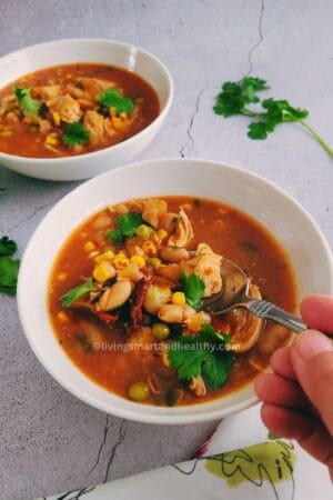 Chipotle Chicken Soup - Living Smart And Healthy