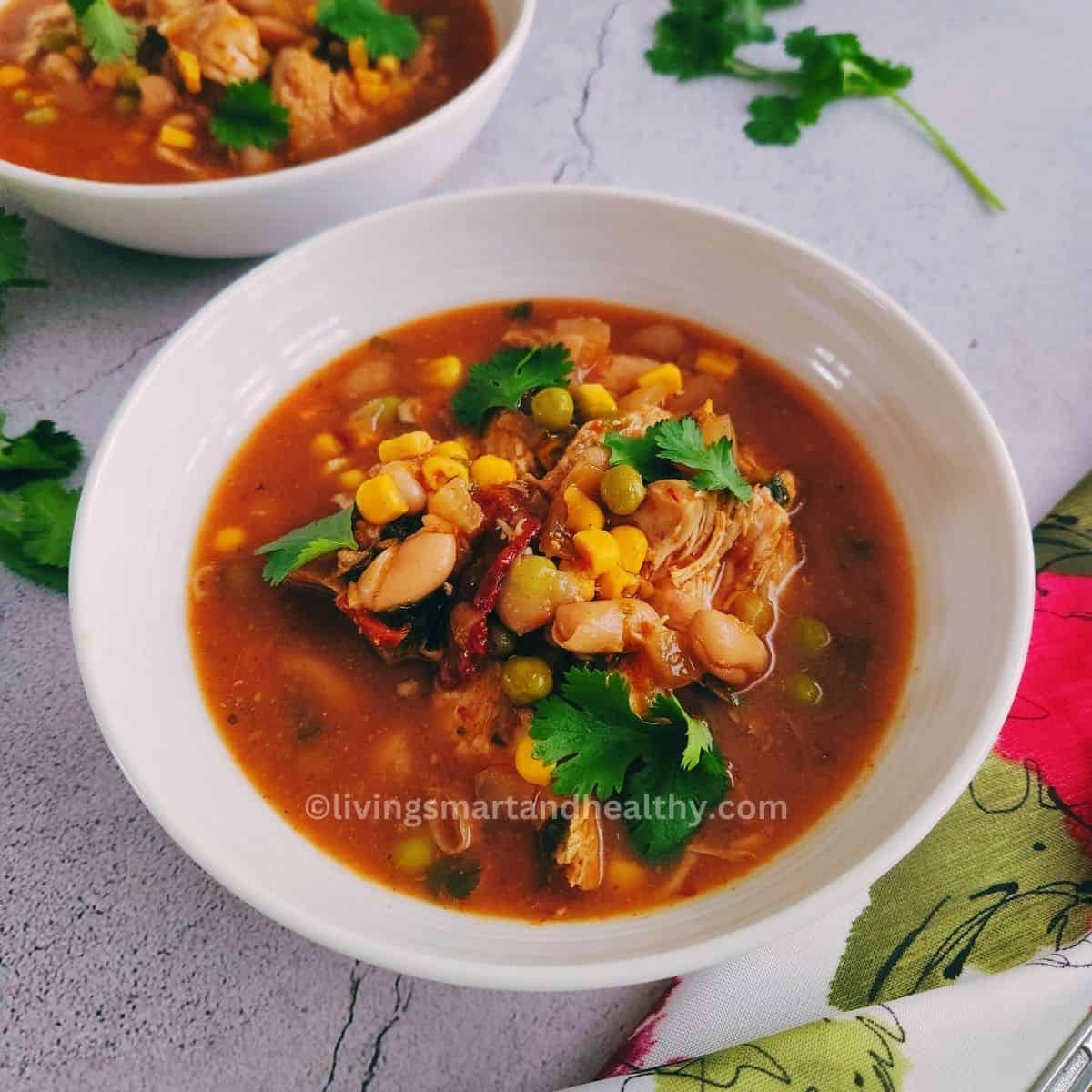 Chipotle Chicken Soup - Living Smart And Healthy