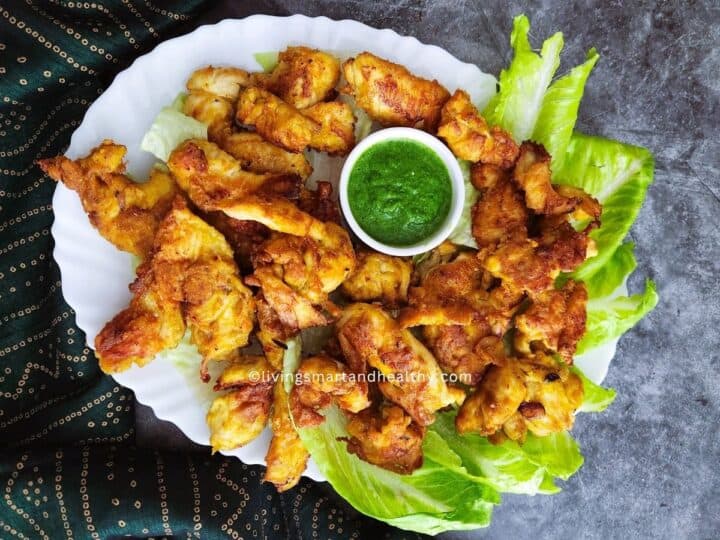Crispy Chicken Pakora (Pan-Fried & Air Fryer)